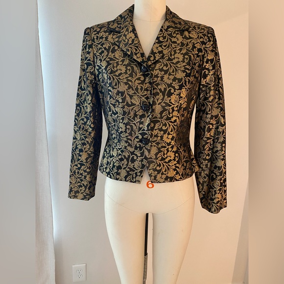 Gantos | Jackets & Coats | Gantos Black And Gold Blazer | Poshmark